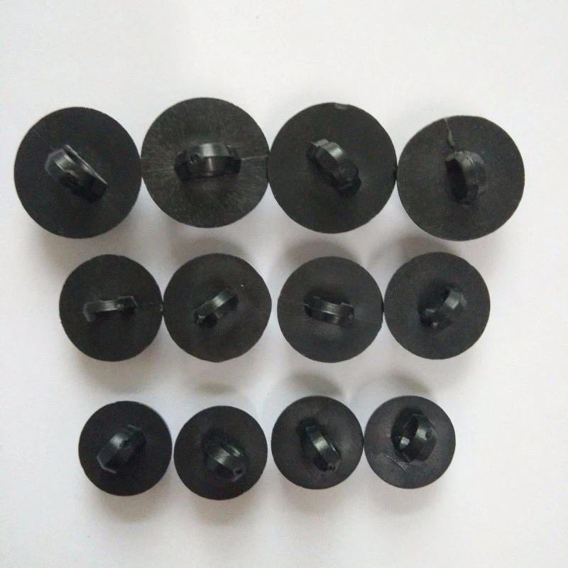 100pcs Plastic Black Shank Buttons For Toy Doll Eyes Diy Craft Clothing ...