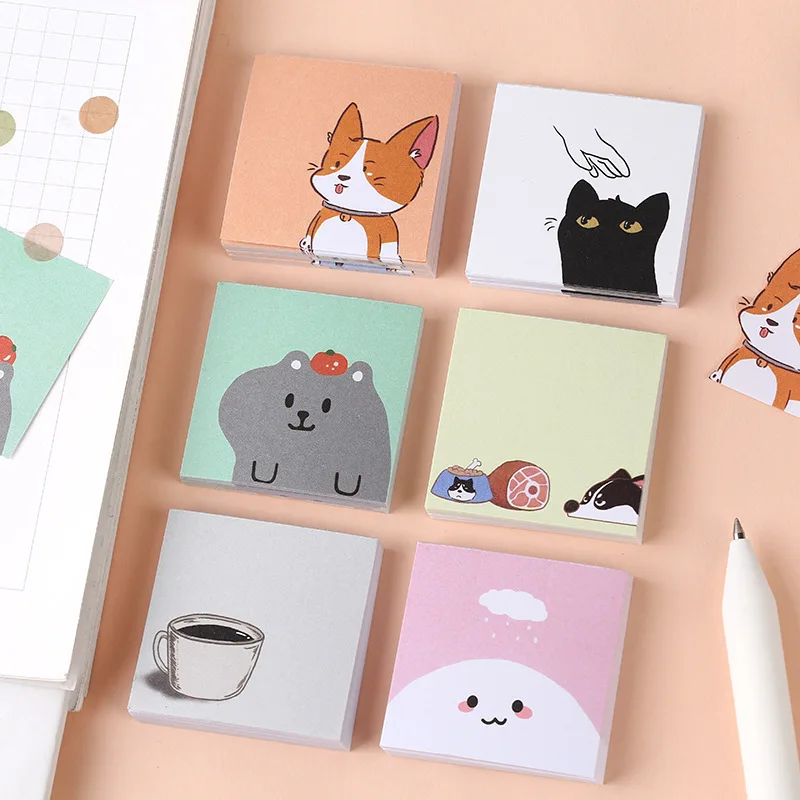 Kawaii Mood Cartoon Loose Leaf Pattern Memo Pad - KawaiiMerch.com