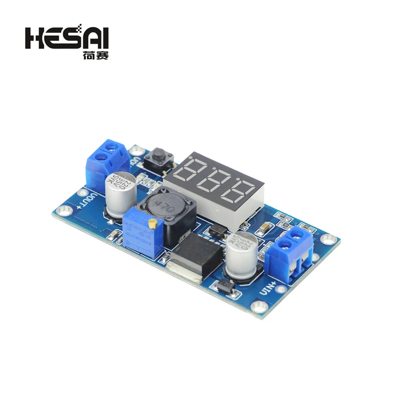 LM2596-LCD-LM2596-Voltmeter-LED-ADJ-DC-DC-Langkah-Down-Adjustable-Power ...