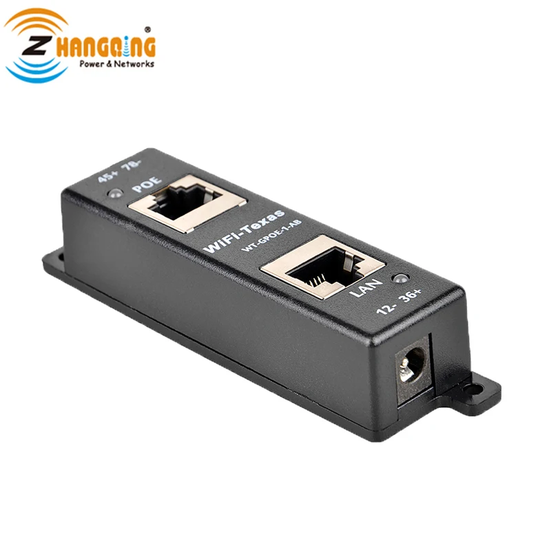Passive Single Port Gigabit Poe Injector Led Indication Data And Power ...
