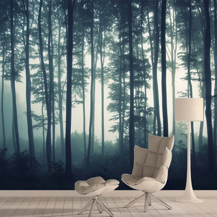 Peel And Stick 3d Mural Forest Wall paper Decor Wallpaper Wall Murals ...