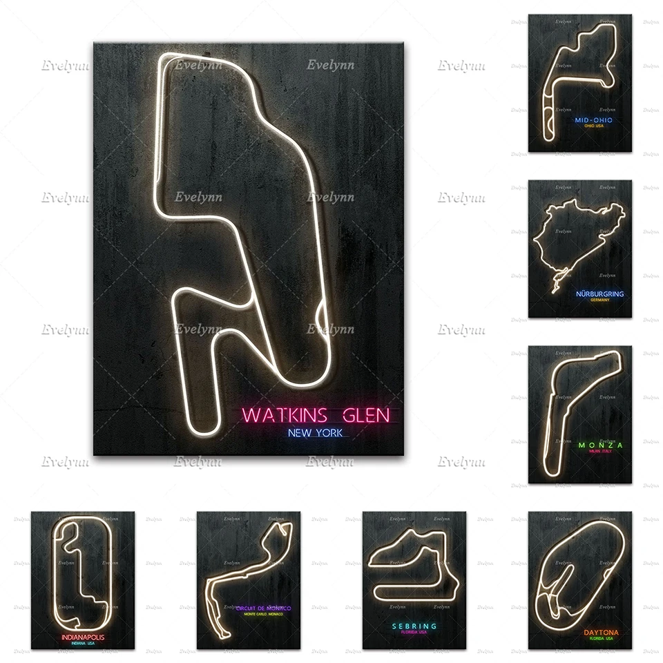 Nurburgring-Circuit-Monza-Neon-Track-Sebring-Raceway-Circuit-De-Monaco ...