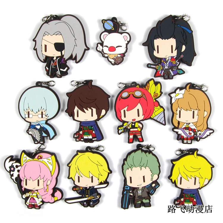 New Arrival Final Fantasy Original Japanese anime figure rubber mobile ...