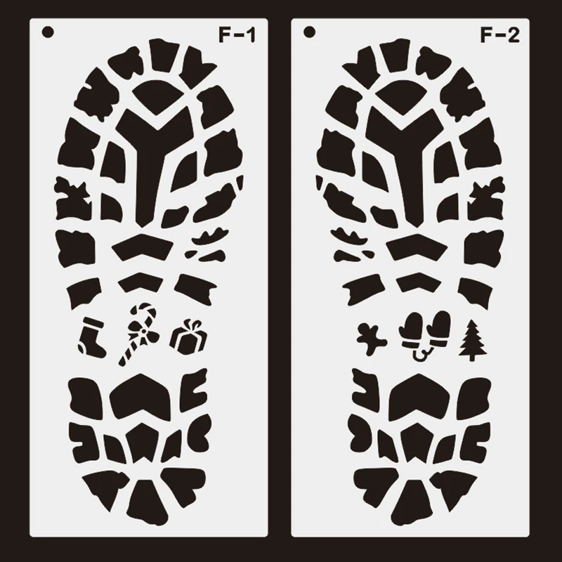Shoe Print Stencil