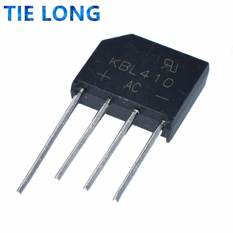 5PCS KBL410 KBL-410 4A 1000V Single Phases Diode bridge rectifier ...