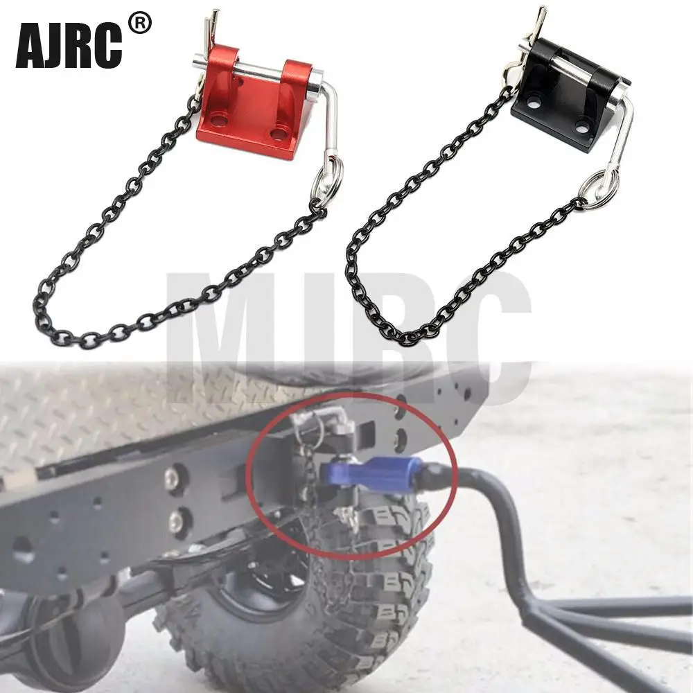 Metal Trailer Chain Rescue Hook For 1/10 RC Crawler Car TRX4 RC4WD D90 ...