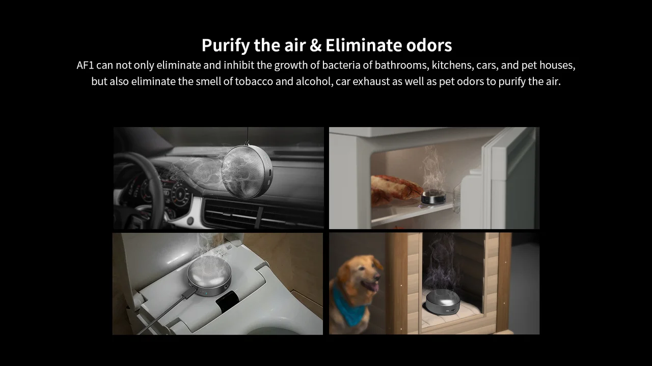 Ozone Generator 50mg/h Portable Mini Air Purifer Deodorizer Fridge ...