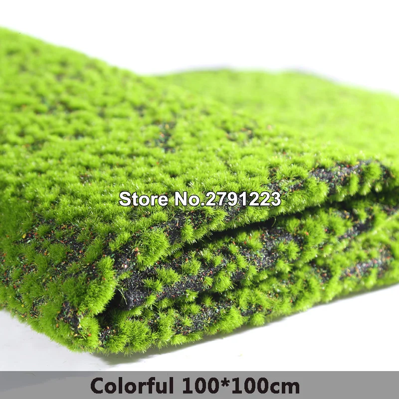 1x1m Artificial Lichen Fake Green Moss Mat Grass Turf Simulation Lawn ...