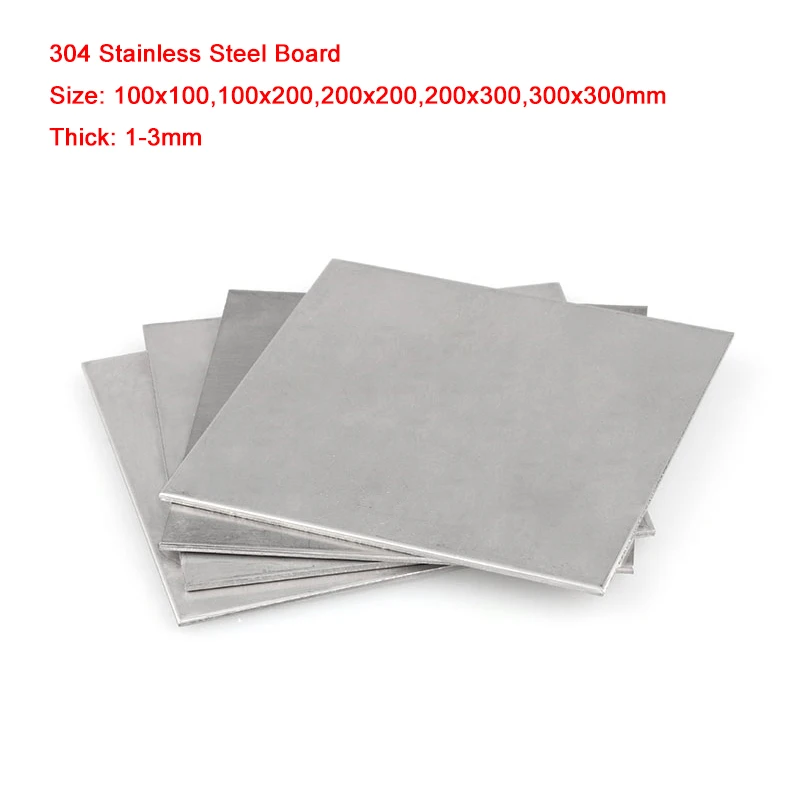 304-Stainless-Steel-Board-SUS304-Sheet-Plate-100x100-100x200-200x200 ...