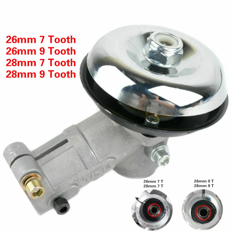 26-28mm-7-9T-Gear-Head-Trimmer-Gearbox-Gear-Box-Head-Brush-Cutter ...