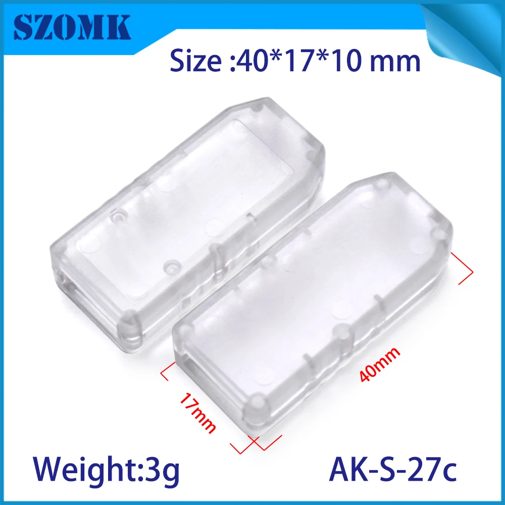 4 pcs 40*17*10mm szomk customizable usb plastic circuit board enclosure ...