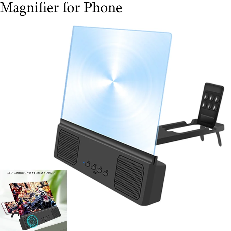 Magnifier-for-Phone-14-Inch-Phone-Screen-Amplifier-With-Bluetooth ...