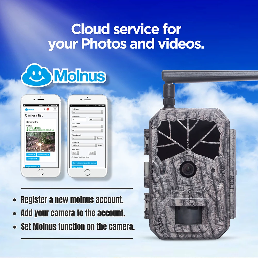 Boly BG636 GPS 4G Lte Wireless Hunting Camera 110 Degree Lens Black IR ...