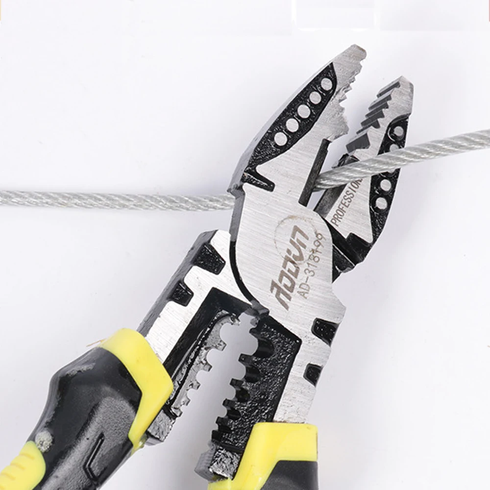 Electrical-Wire-Pliers-Cable-Stripping-Crimping-Cutter-Hand-Tools-Multi ...