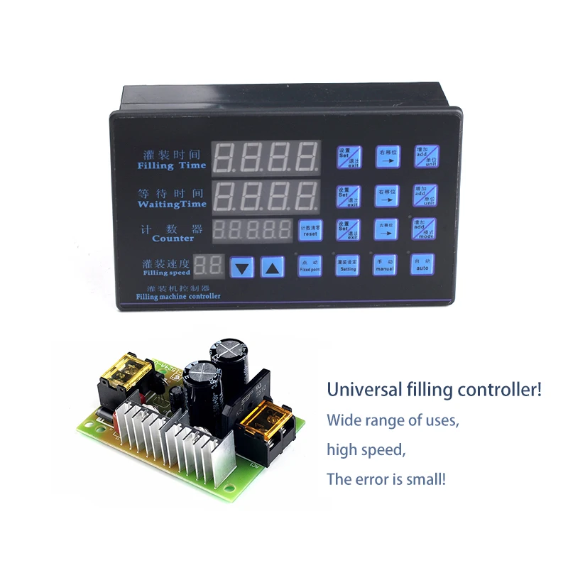 Single And Double Head Liquid Filling Machine Controller Panel Time ...