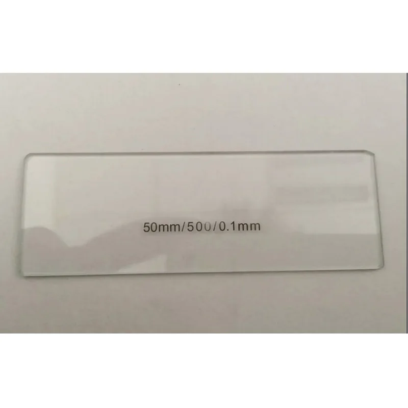 Calibration Slide 50mm 0.1mm Scale Micrometer Microscope Stage ...