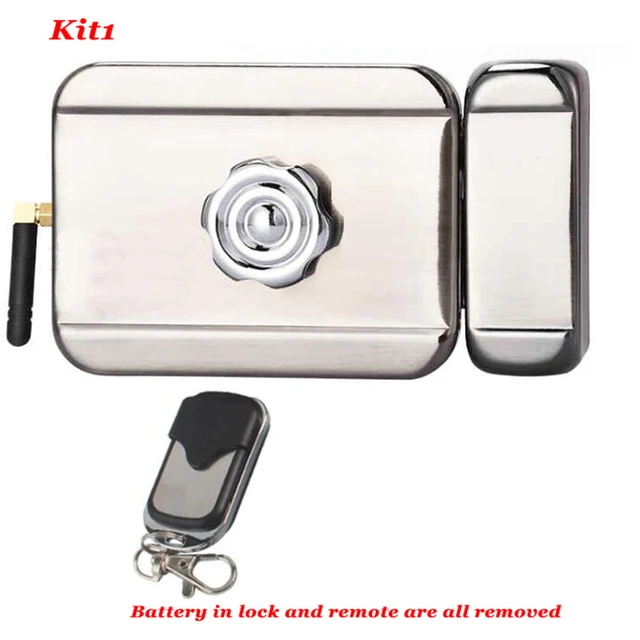 AA Battery Driven Remote Control Electric Lock Hidden Door Lock Key ...