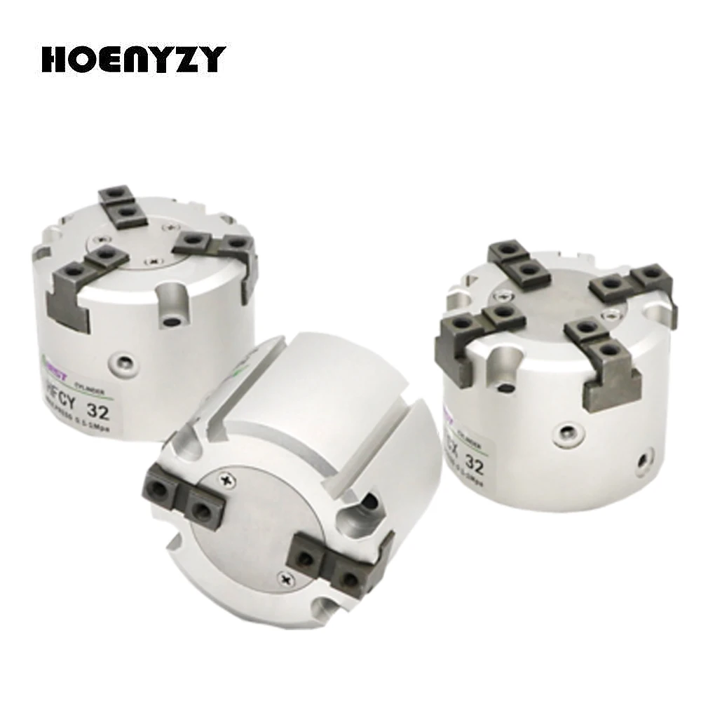 Mhs2/mhs3/mhs4 시리즈 2/3/4 손가락 공압 그리퍼 smc 교체 더블 액션 회전 실린더 16d/20d/25d/32d ...