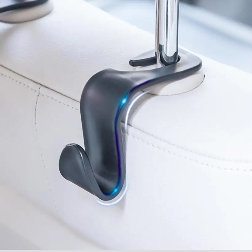 자동차 좌석 다시 후크 차량 숨겨진 머리 받침 걸이 핸드백 쇼핑 가방 코트 스토리지 옷걸이 자동차 액세서리 후크후크 And 레일 Aliexpress