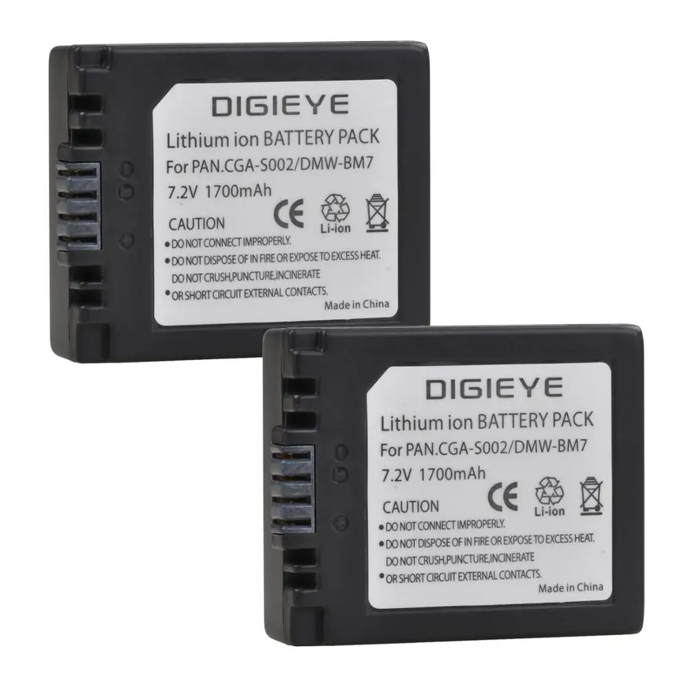 CGA-S002-Li-ion-Battery-for-Panasonic-Lumix-DMC-FZ1-FZ2-FZ3-FZ4-FZ5 ...