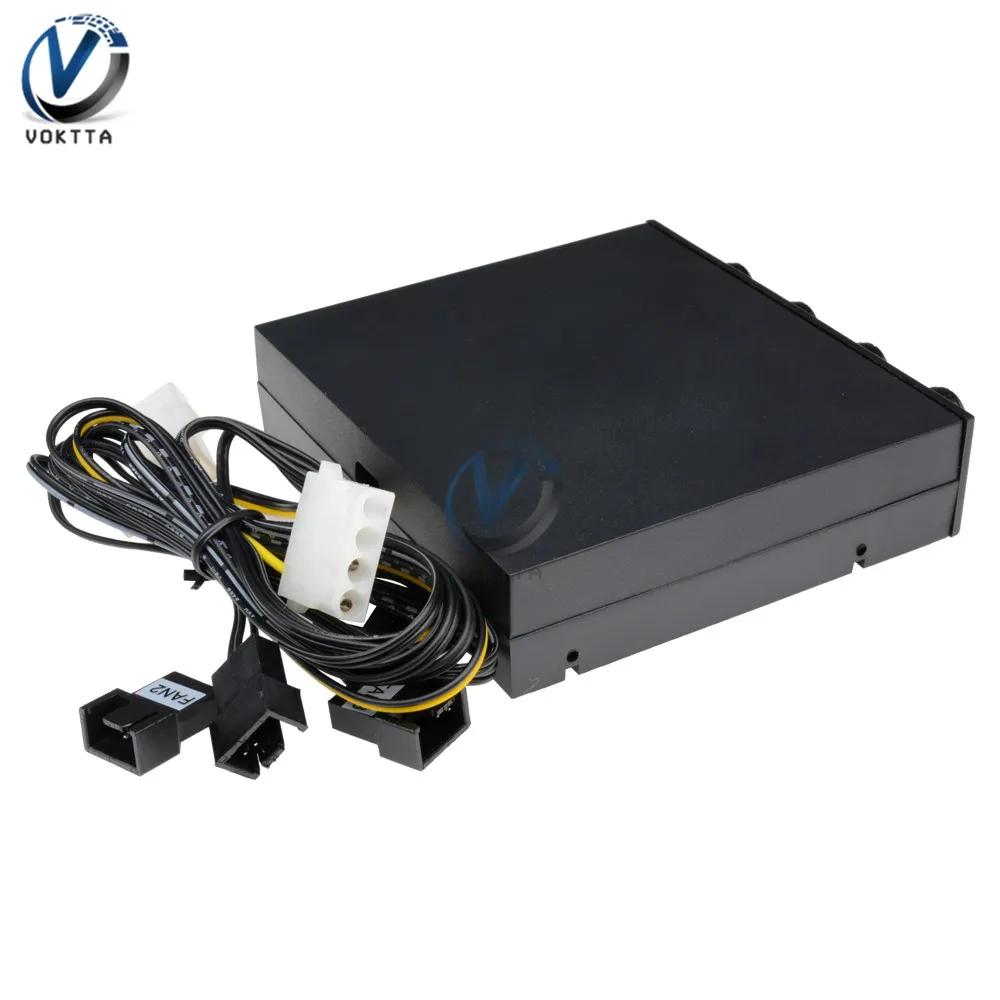 3.5 Inch 4 Channel Cooler Fan Speed Controller Computer Chassis Fan ...
