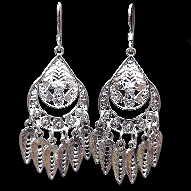 LosoDo pendientes de plata de estilo étnico para mujer, joyería ...