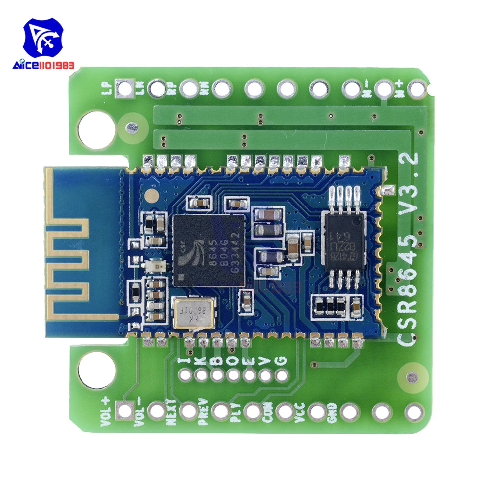 diymore Bluetooth 4.0 CSR8645 Amplifier Board 5W+5W APT X HiFi Audio ...