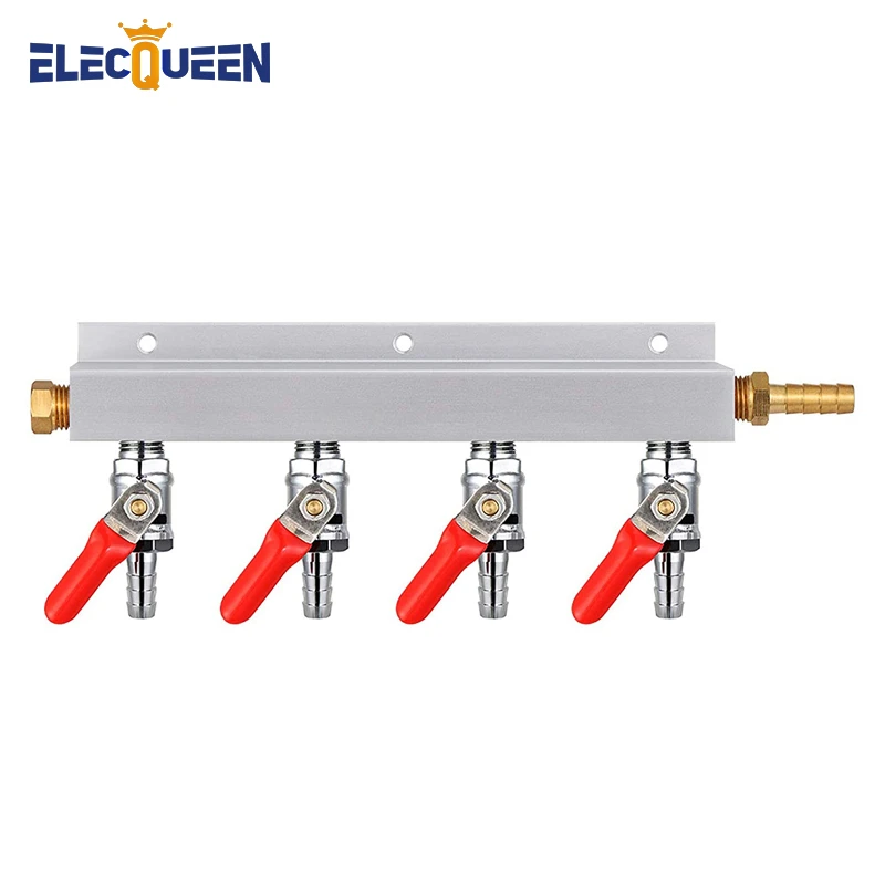 Multi-way Co2 Gas Distribution Manifold Splitter, 2/3/4 Way Home Brew ...