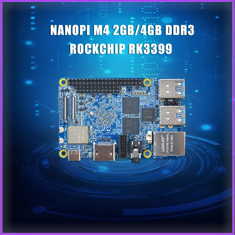 The Rk3399 Development Board Nanopi M4 2gb/4gb Emmc Module Radiator Dual Frequency Wifi ...