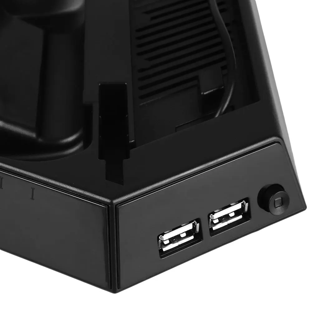 Stand Cooling Fan Charging Station For Playstation 4 PS4 Slim Console ...