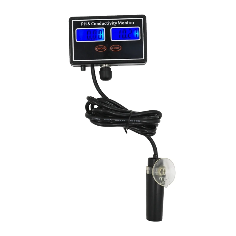 Online Digital Ph Ec Conductivity Monitor Accuracy Ph Ec Lcd Real-time ...