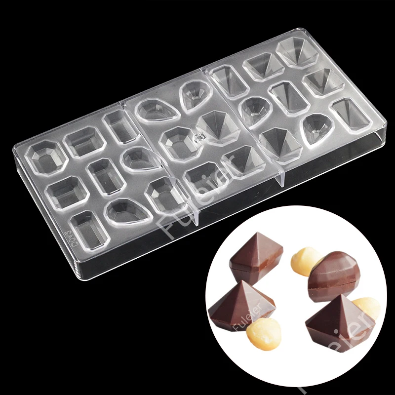 Diy-Gem-Shape-Polycarbonate-Chocolate-Mold-Baking-Candy-Confectionery ...