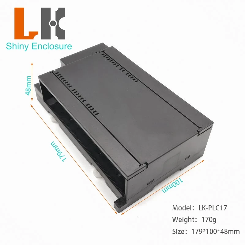 179x100x48mm Diy PLC Din Rail Electronic Enclosure Din Rail Enclosure ...