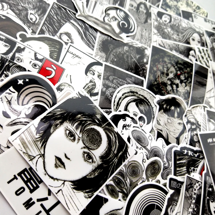 56Pcs PVC Japanese Horror Anime Tomie car waterproof Stickers For ...