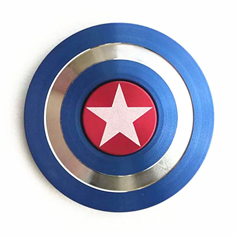 Captain America Shield Spinner Metal Hand Fidget Spinners Spinning Top ...