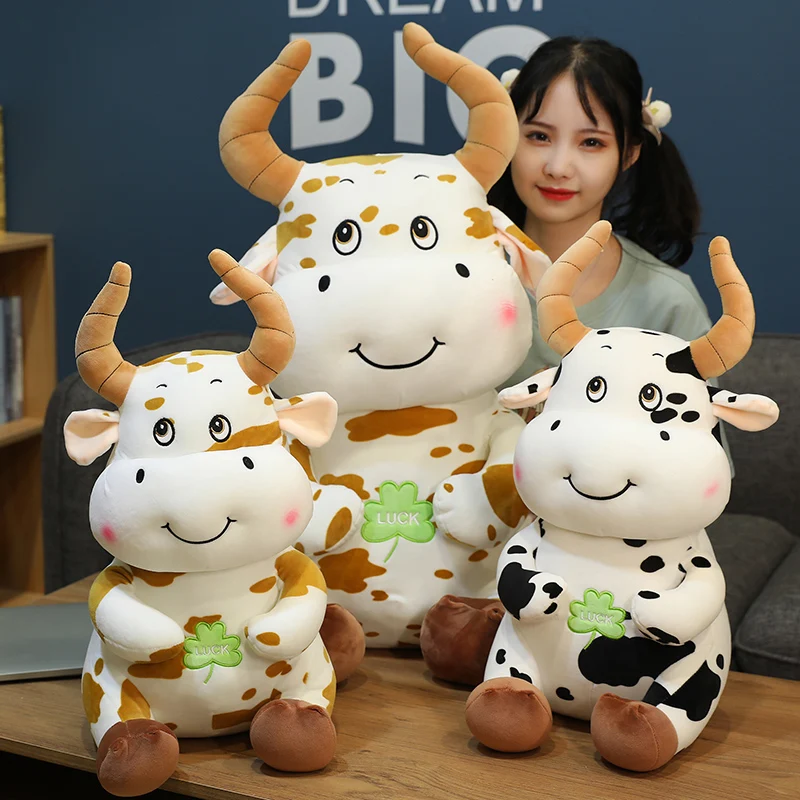 Toys & Games Toys Bull 2021 symbol Crochet bull Stuffed cow toy cow ...