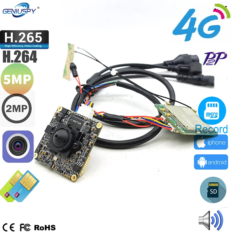 3g 4g Camera 1080p 5mp Hd Camera Module Wireless Gsm Sim Card Ip Camera ...