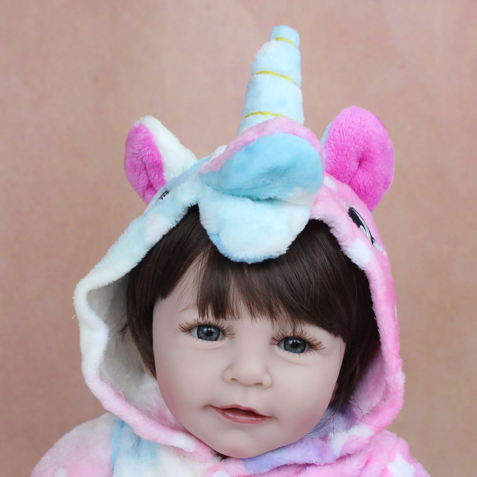 RUMOCOVO® Poupée Reborn En Silicone Souple De 55 Cm, Jouet Pour Fille, Corps En Tissu, 22 Pouces ...