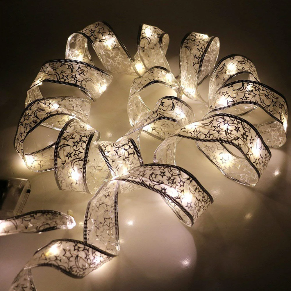 Ribbon Lights | String Lights | Bows Light | Home Decor | Holiday ...
