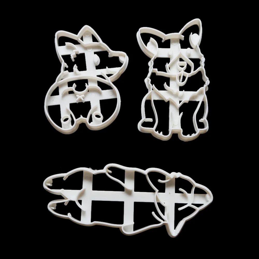 Corgi Shape Cookie Cutter Set 3Pcs - Corgious Shop