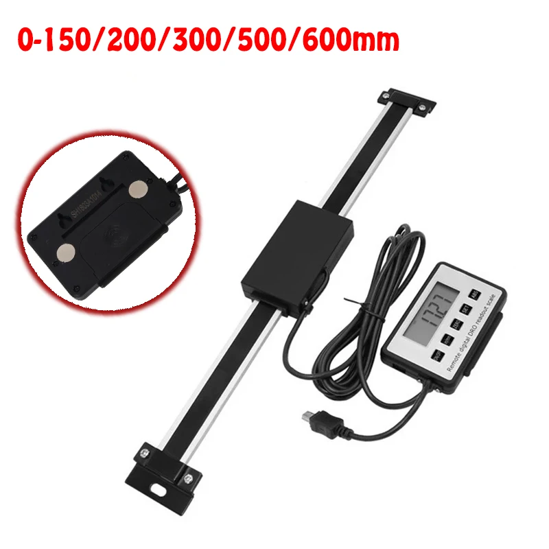 0-150-200-300mm-Magnetic-Remote-Digital-linear-Scale-Table-Readout ...