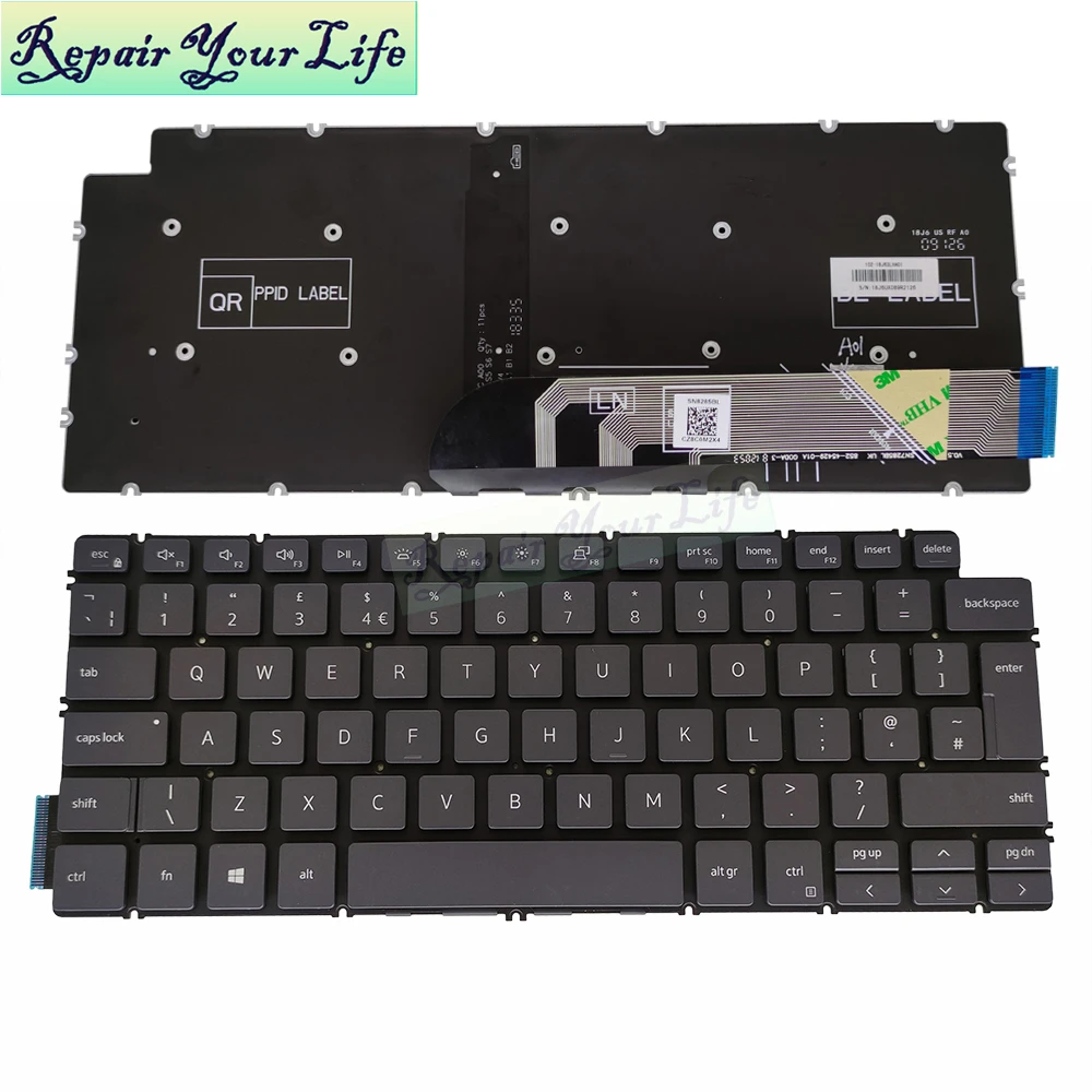 06g6yk Replacement Keyboards 7391 Backlit Keyboard For Dell Inspiron 13 ...