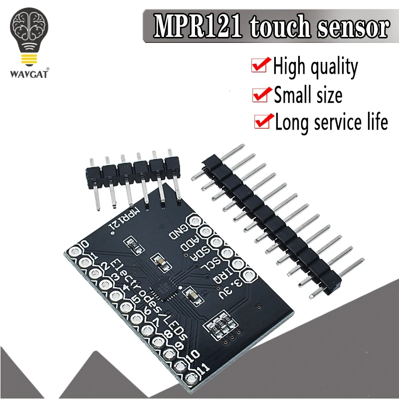 MPR121 Breakout V12 módulo controlador de Sensor táctil capacitivo I2C interfaz teclado Placa de ...