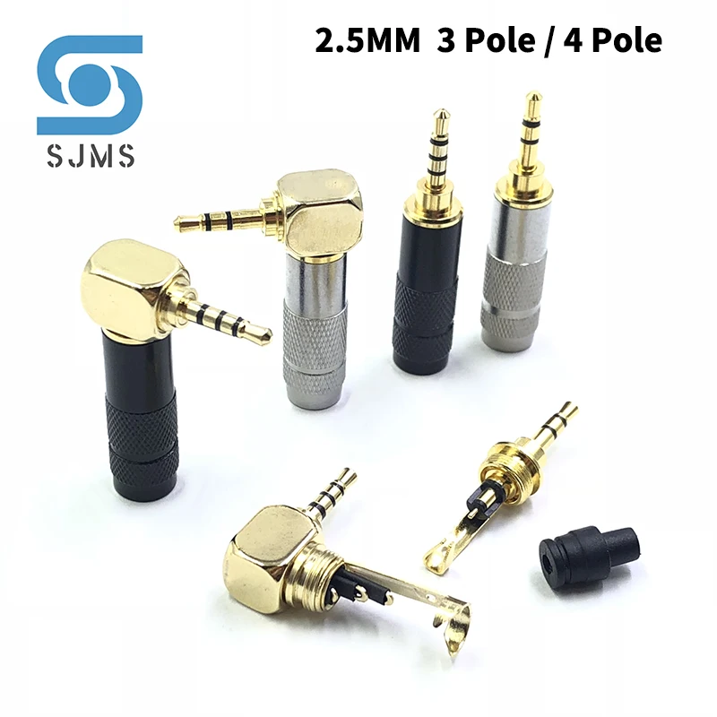 Gold-plated-Stereo-with-Clip-2-5-mm-3-Pole-4-Pole-Repair-Headphone-Jack ...