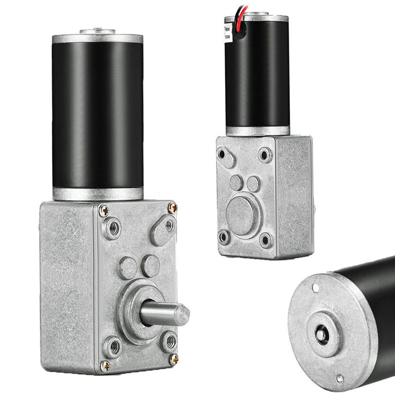 12V Dc Motor High-Torque Worm Gear Motor Dc Motor Reducer Worm Gear ...