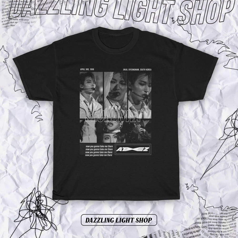 Camiseta inspirada en el parque ATEEZ Seonghwa camisa Kpop ropa de ...
