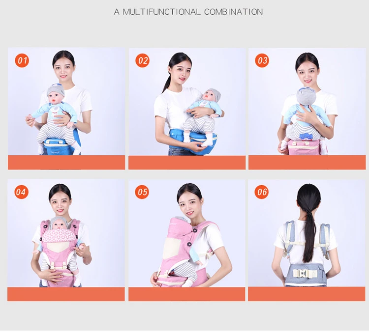 Ergonomic Baby Carrier Comfortable Breathable Sling Backpack Newborn ...