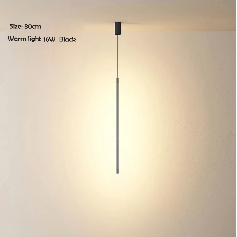 Linear Long Tube LED Hanging Pendant Light - Lighting4Home