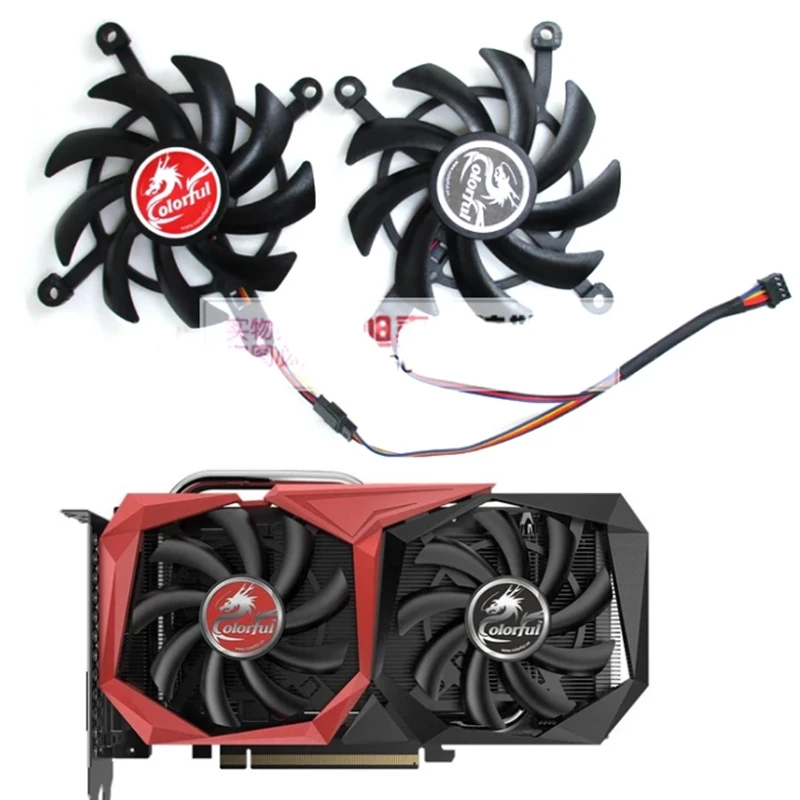 NEUE 85mm DC 12V 4PIN GPU Fan, für Bunte GeForce RTX2070 GTX1660 SUPER ...