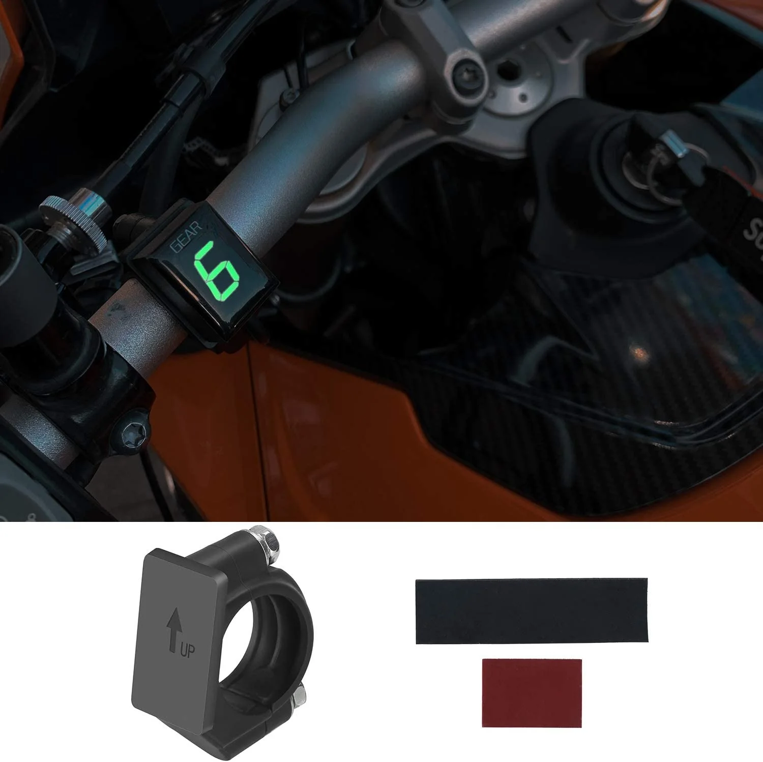 Motorcycle-Gear-Indicator-Holder-Speed-Display-Bracket-fit-22mm-26mm ...
